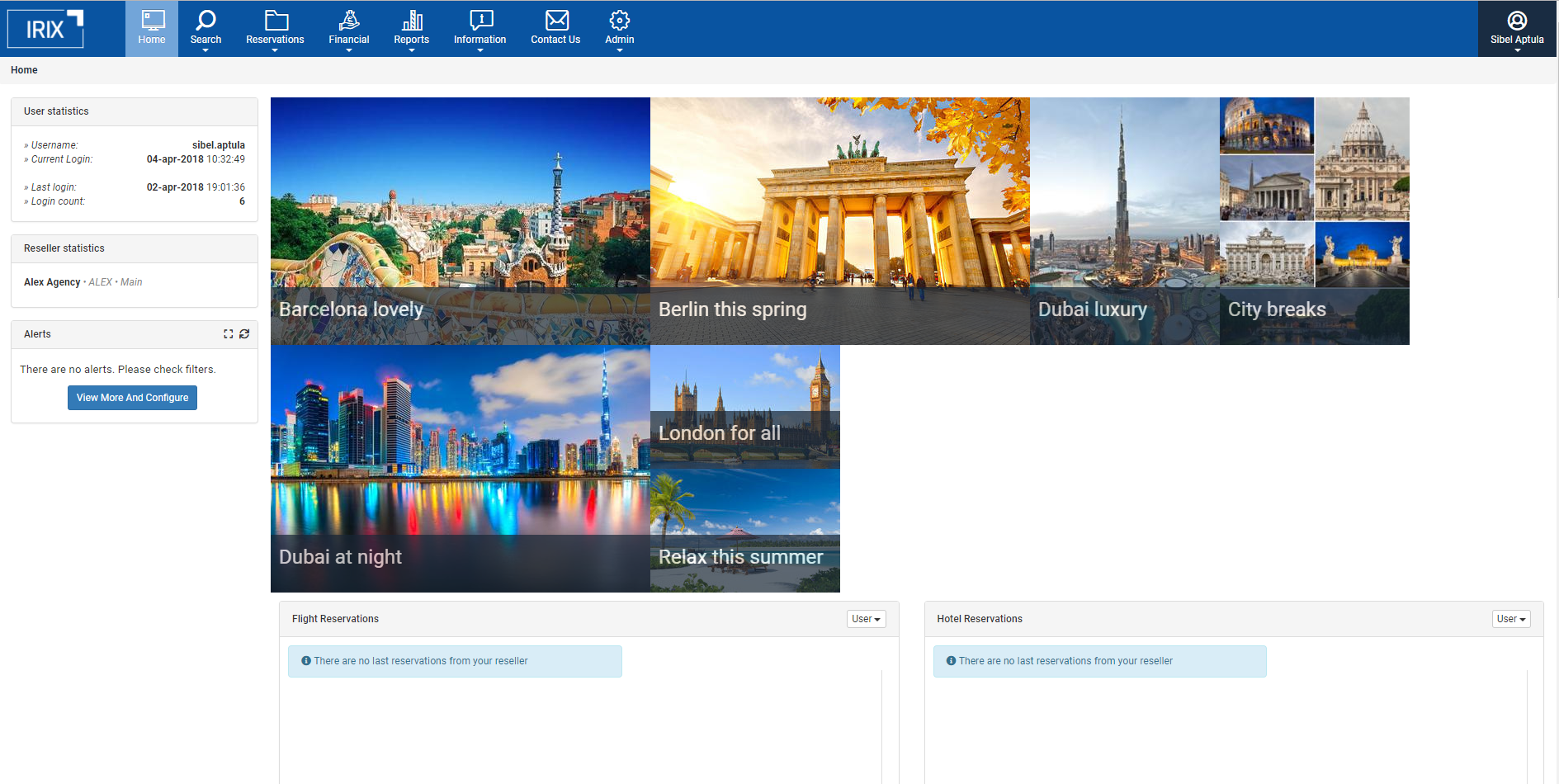 dcs plus | IRIX Travel Booking Engine Screenshots