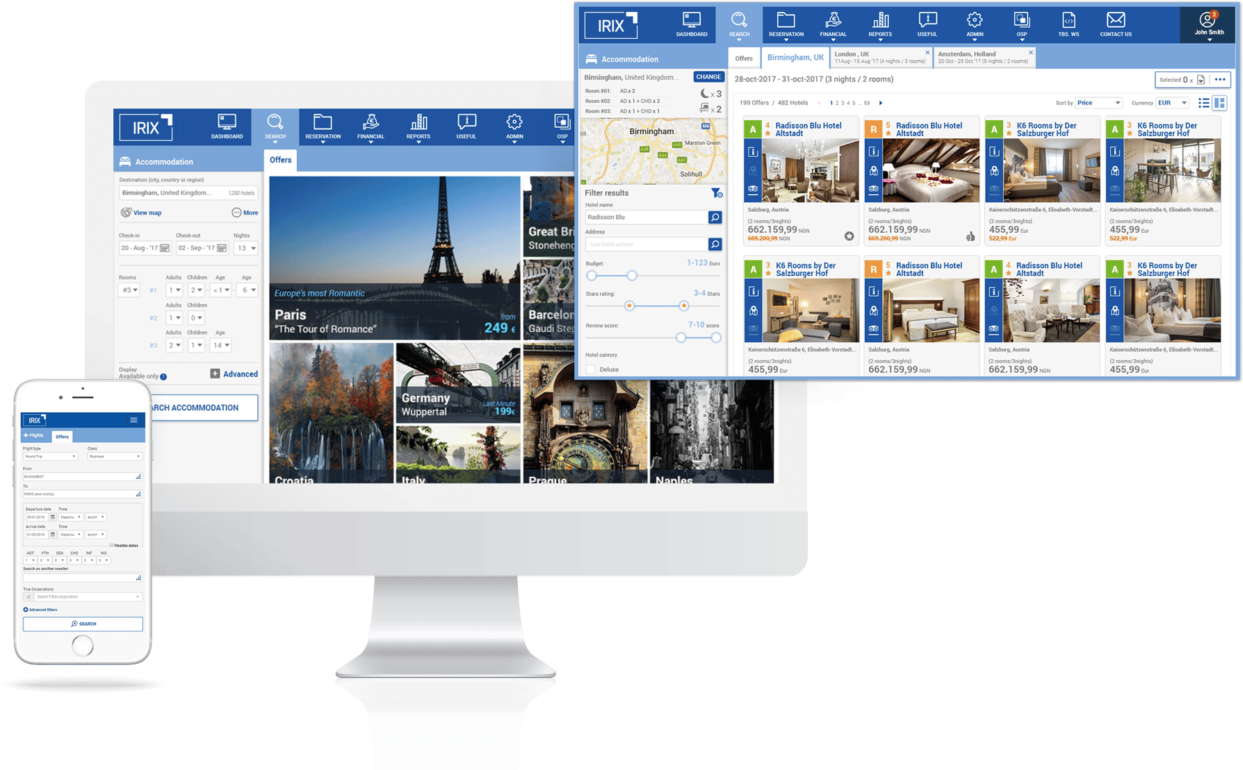 dcs plus | IRIX - Travel Booking System