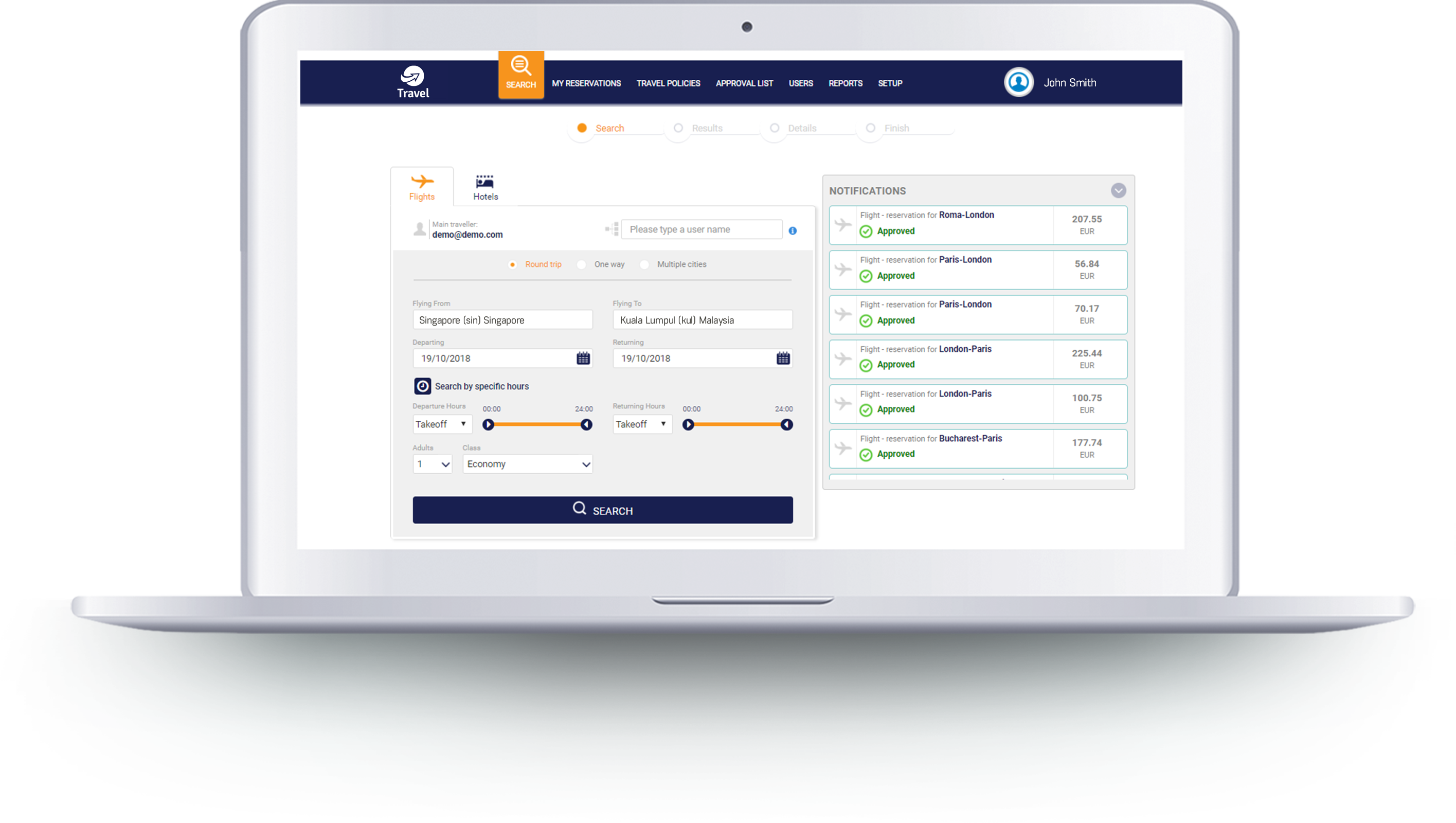 dcs plus | CSBT - corporate self booking tool for SME
